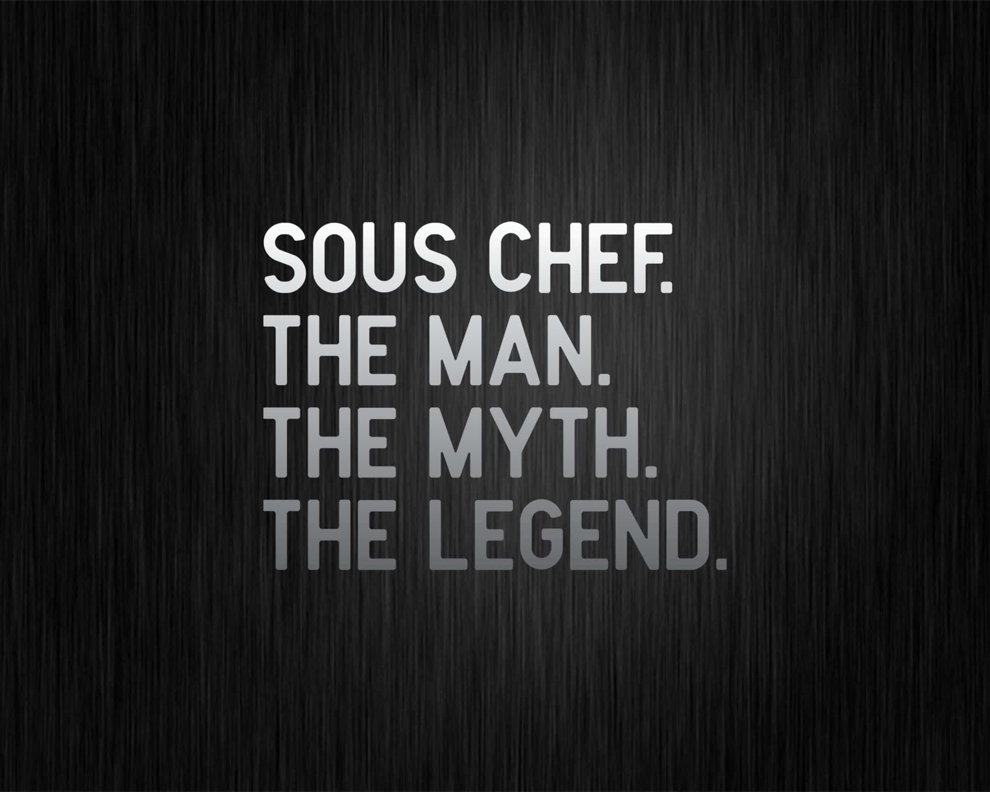 Sous Chef The Man Myth Legend Svg Png Cricut File | Silhouettefile