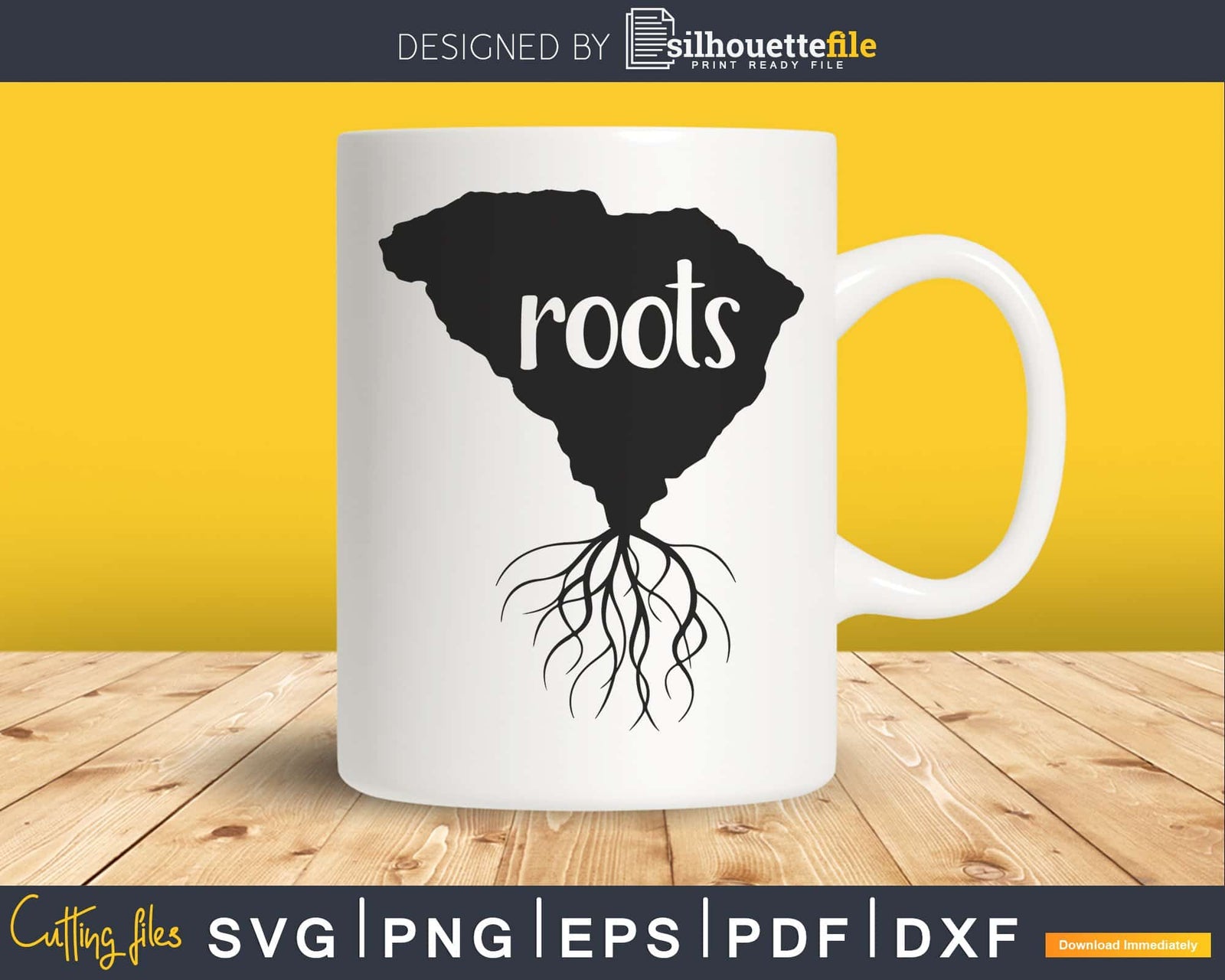 South Carolina SC Roots Home Native Map svg cricut cut digital files ...