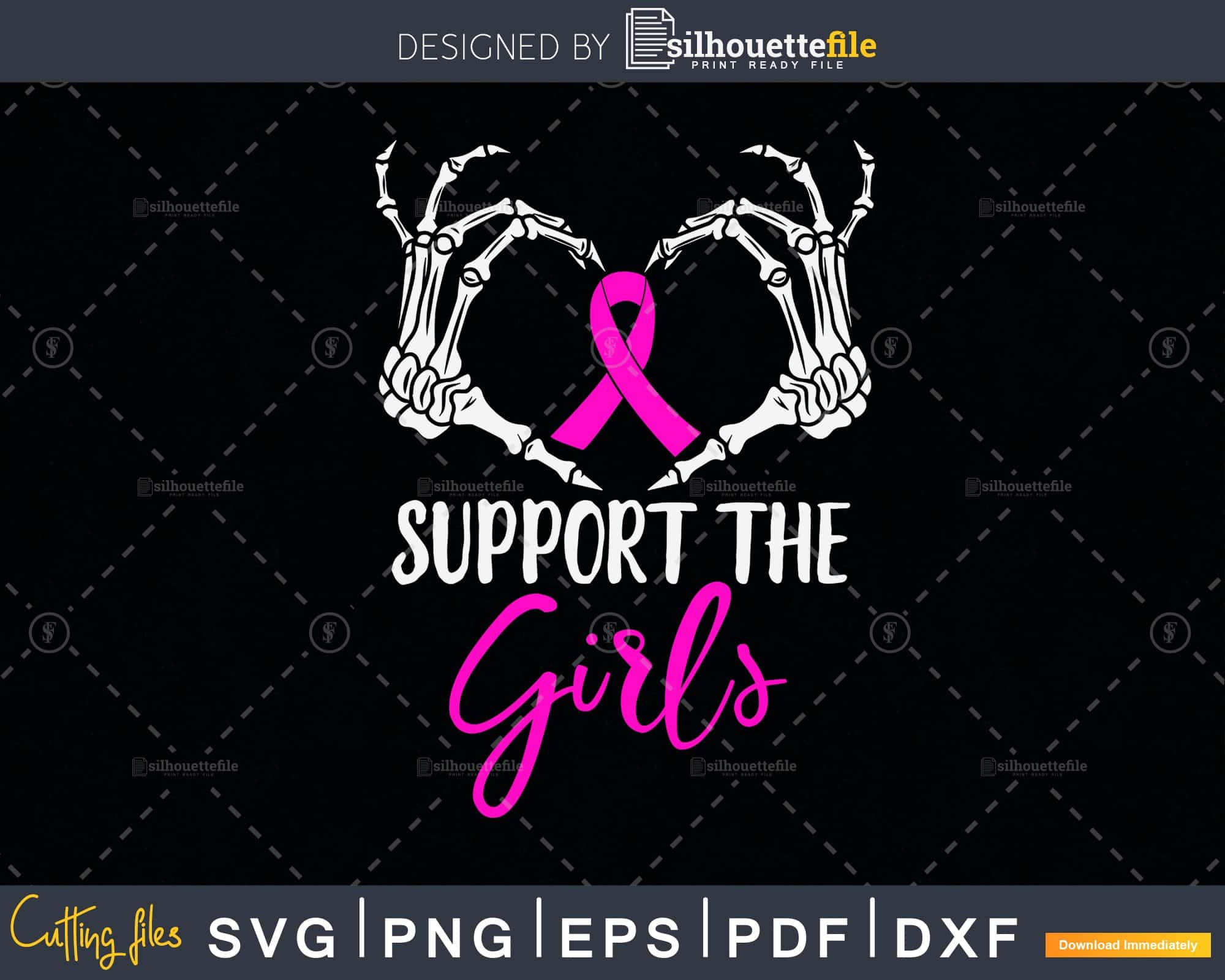 Support the girls svg png print-ready cut file | SilhouetteFile