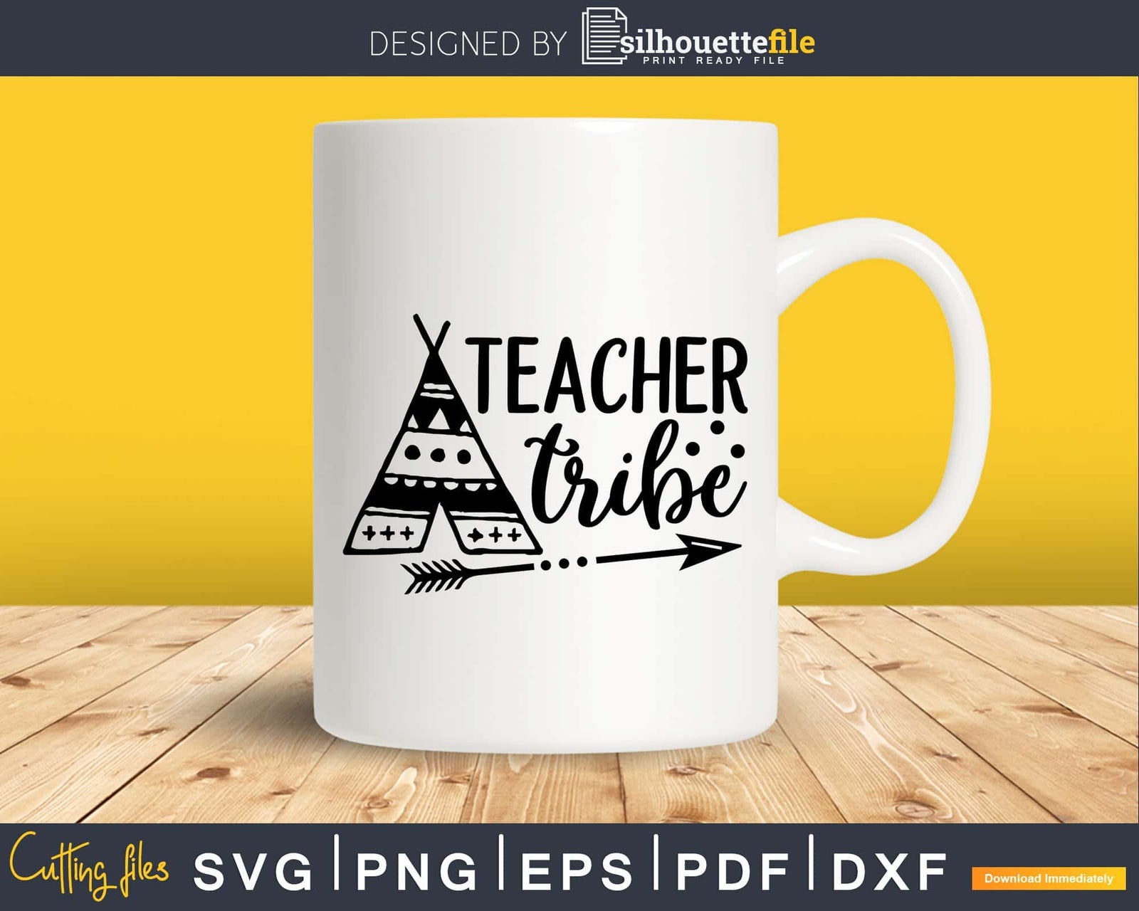 Teacher Tribe png dxf eps svg cricut files for commercial use ...