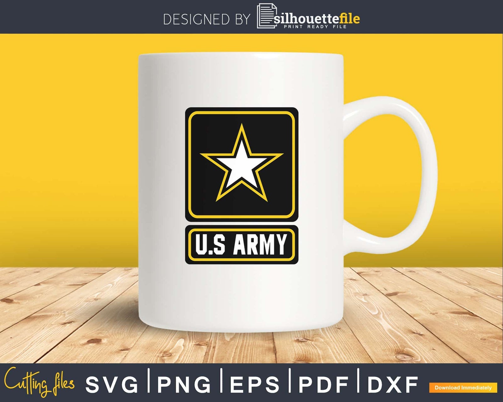 U.S Army Logo SVG Cricut Silhouette Clipart Cut File | Silhouettefile