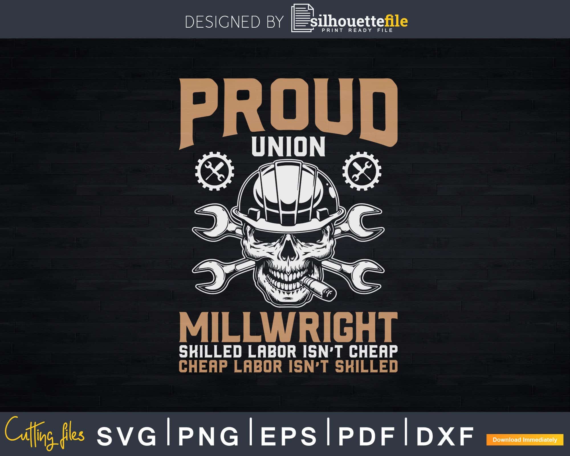 ⚙ Millwright Svg Digital Download Cut File | SilhouetteFile