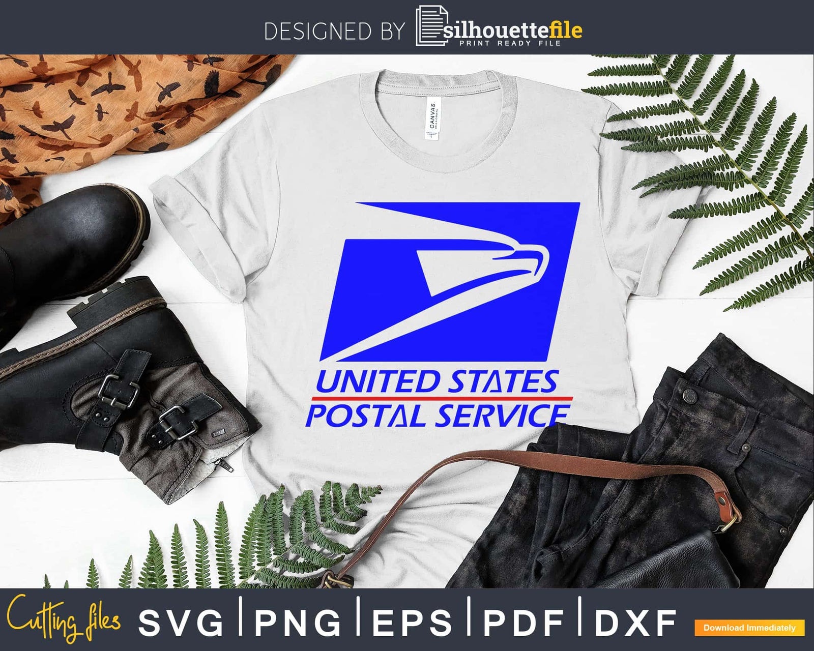 USPS United States Postal Service Post Office logo SVG Cut Files ...