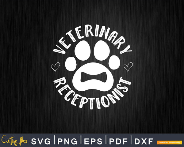 Vet Receptionist Veterinary Svg Png Graphic T-shirt Designs ...