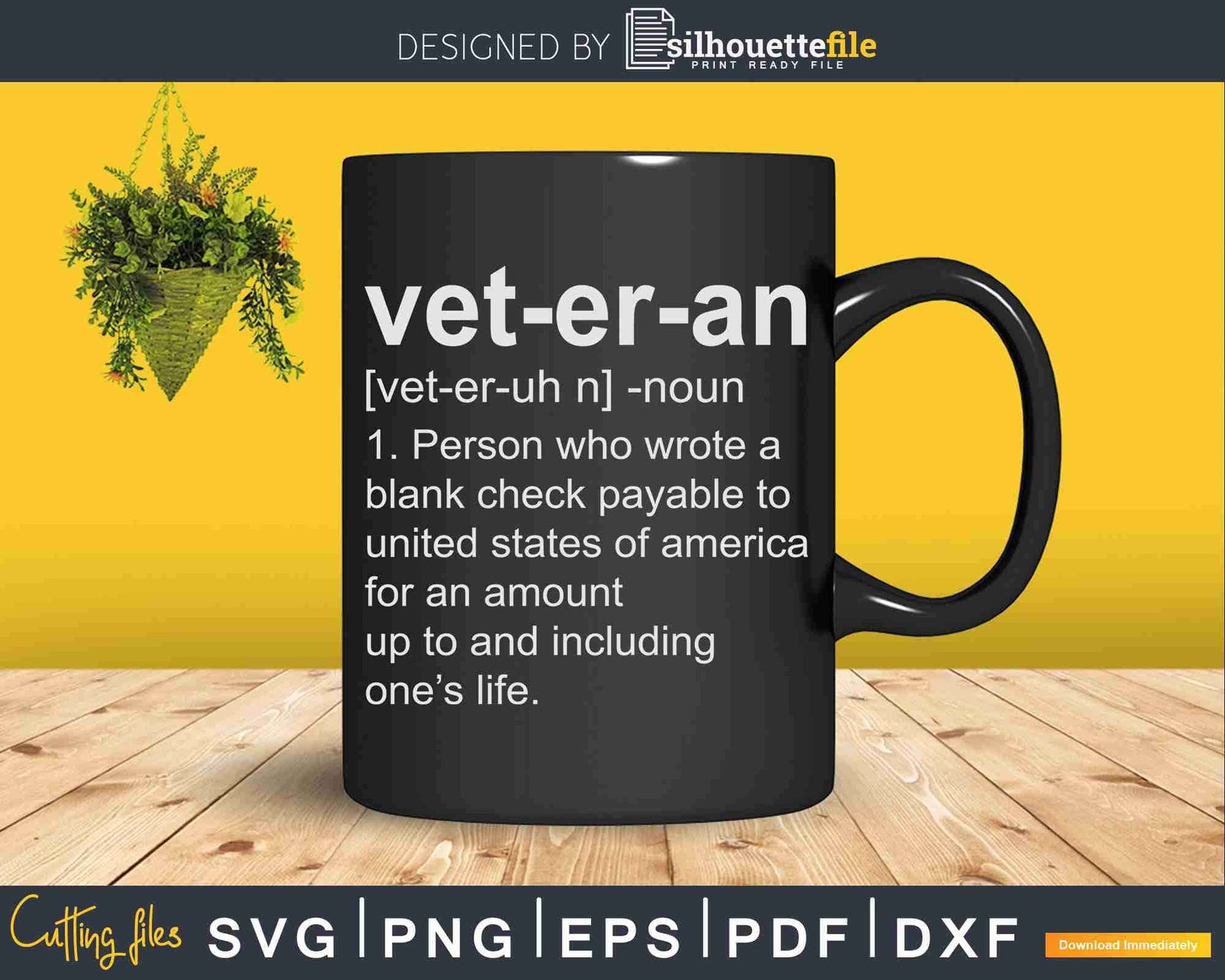 Veteran Definition Svg T-shirt Design | Silhouettefile