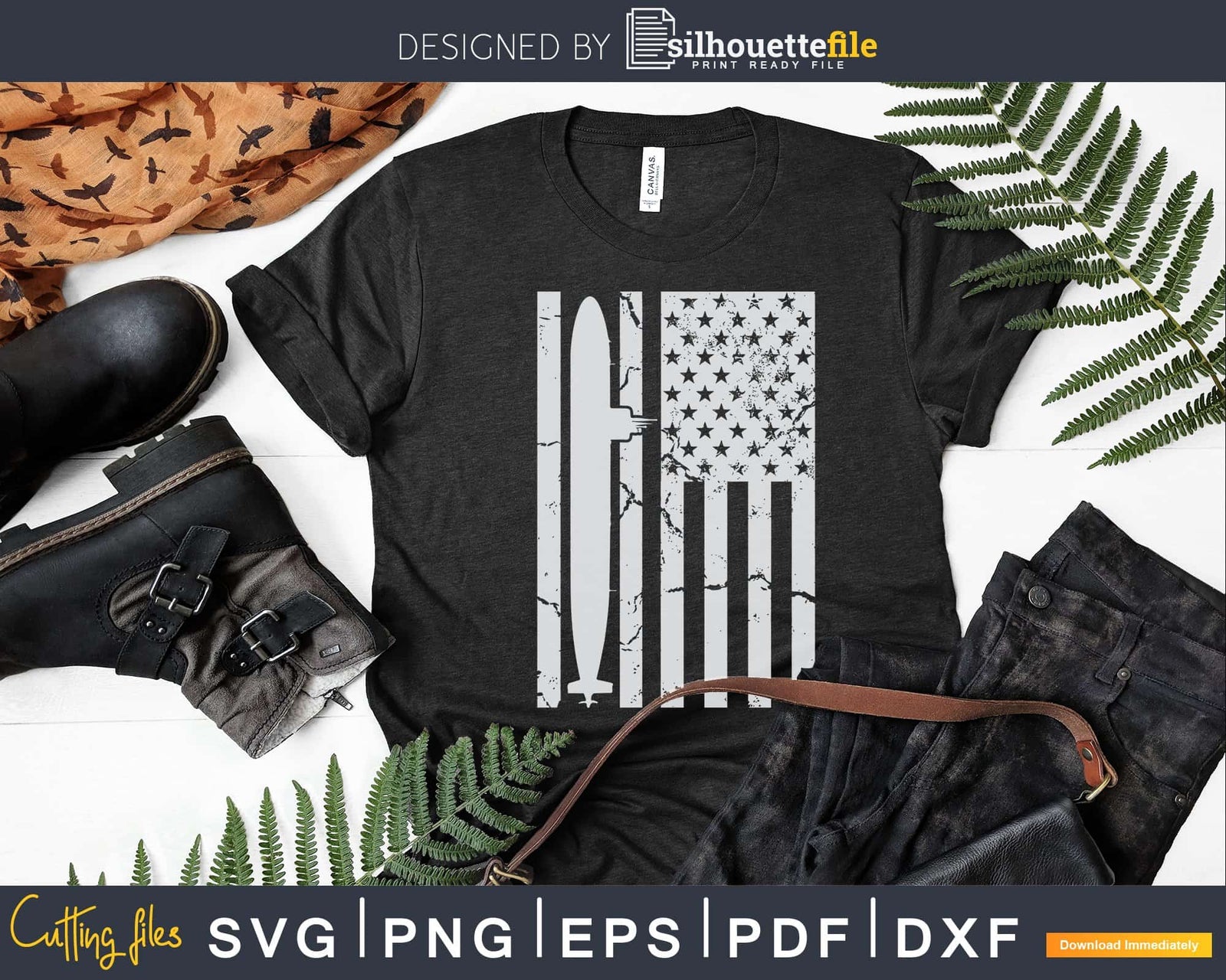 Virginia Class SSN Attack Submarine Vintage Flag Svg Cricut ...