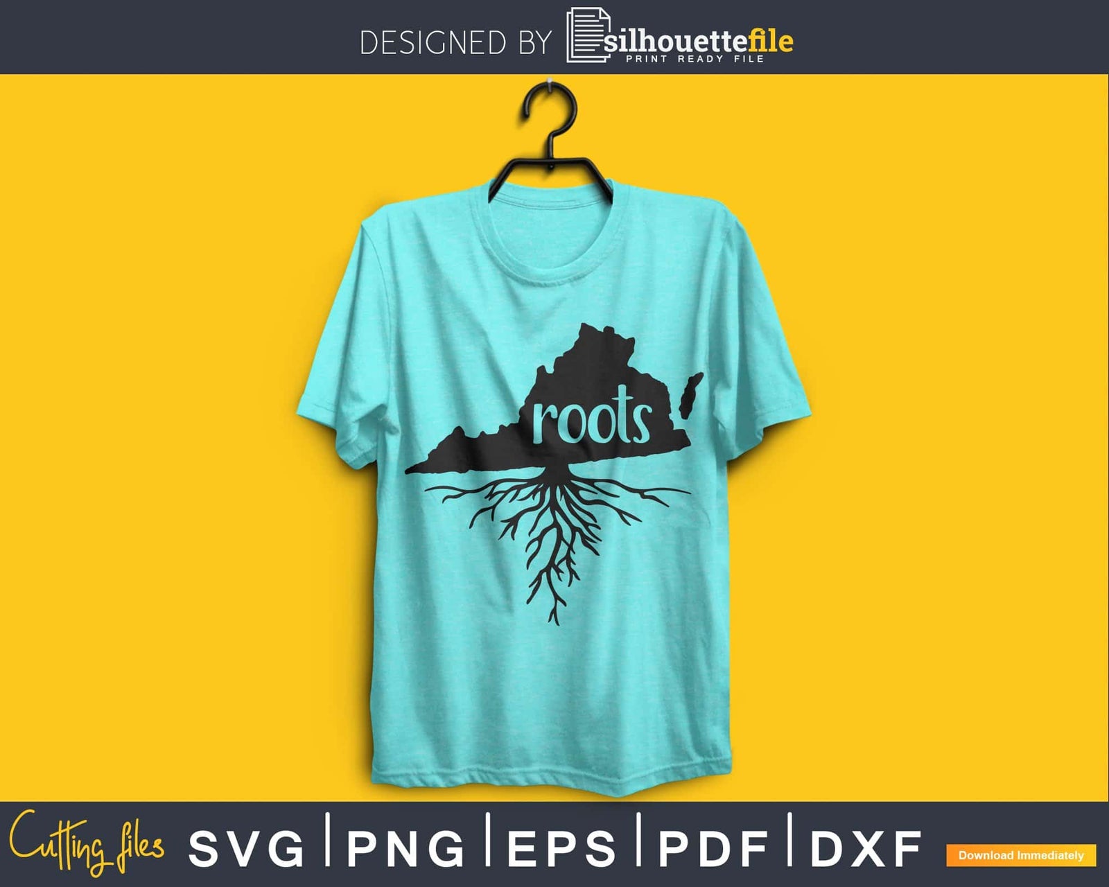 Virginia VA Roots Home Native Map svg cricut cut silhouette ...