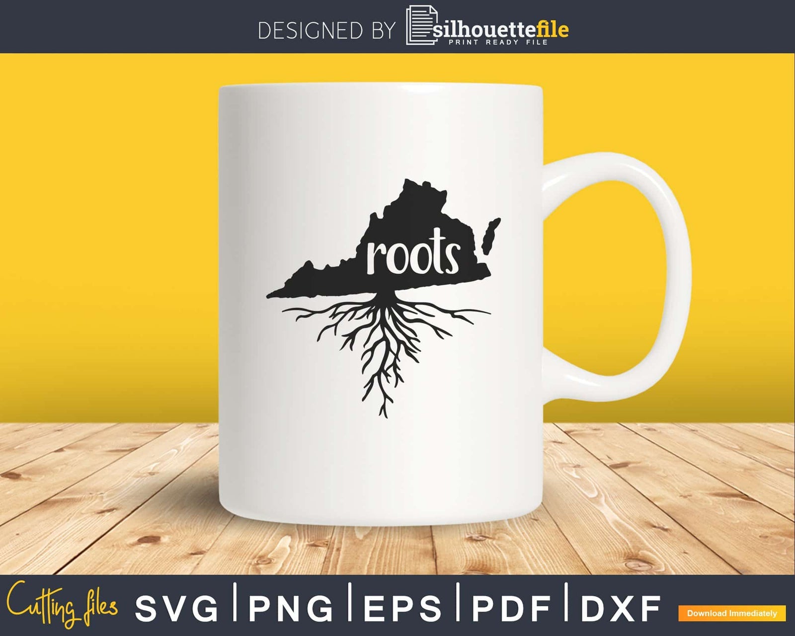 Virginia VA Roots Home Native Map svg cricut cut silhouette ...