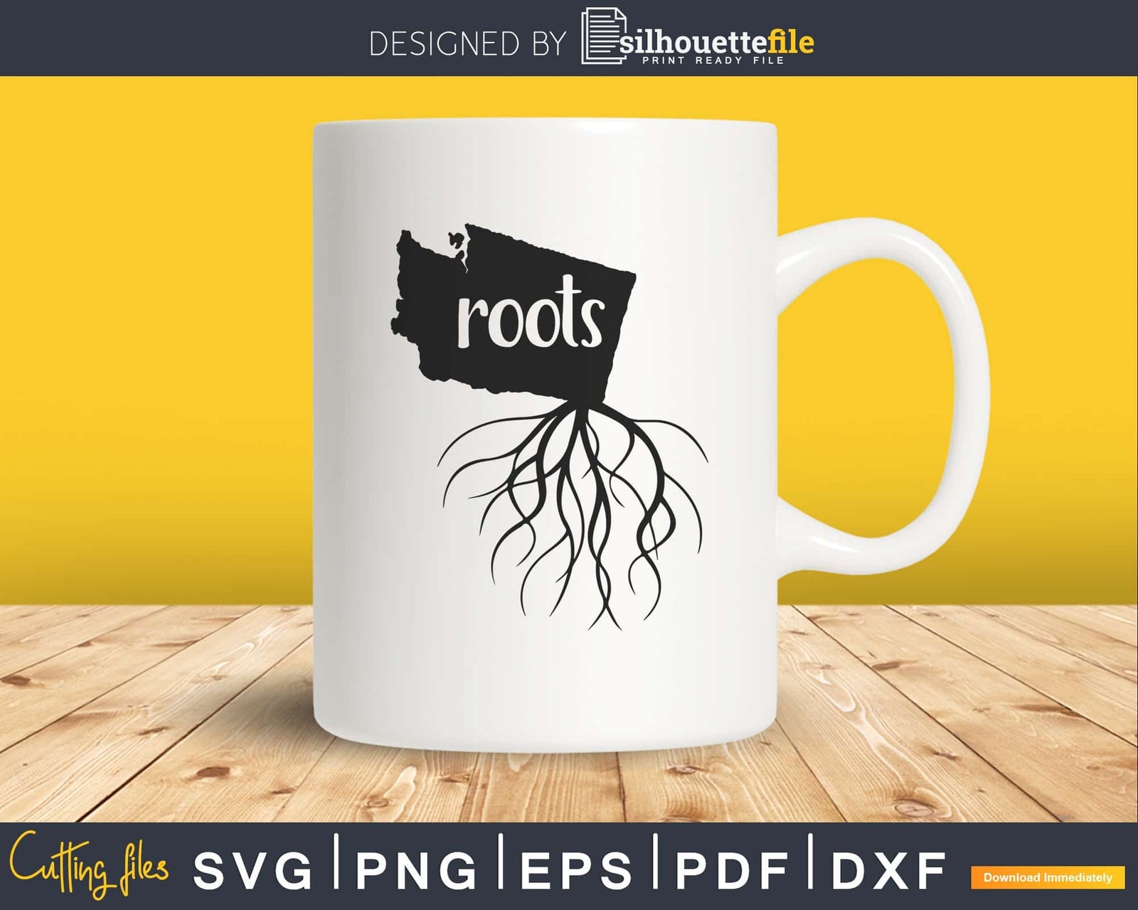 Washington WA Roots Home Native Map svg cricut cut | Silhouettefile